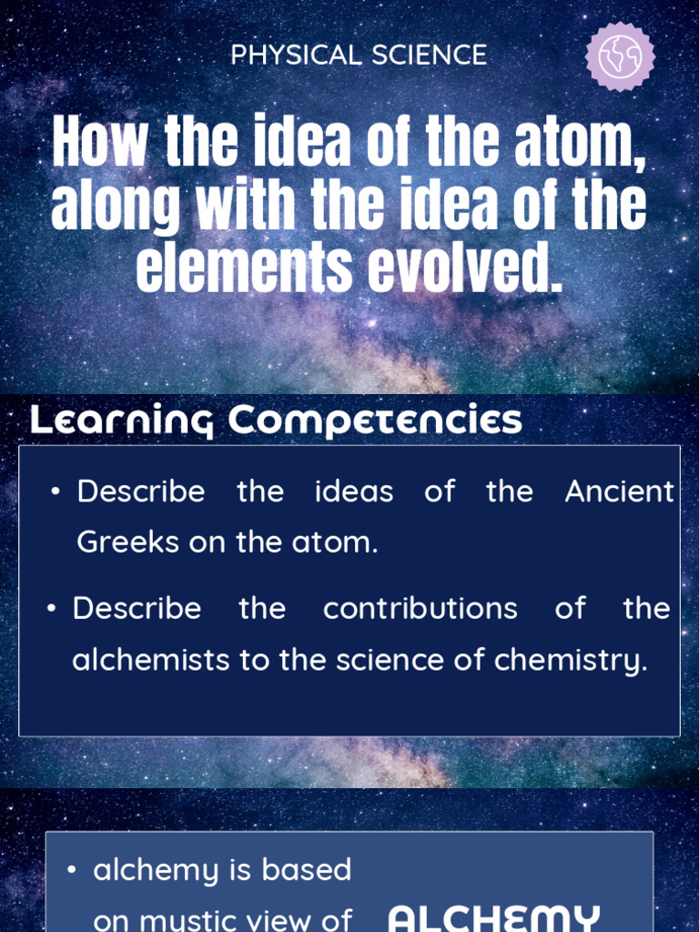 Evolution of Atomic Theory and Elements | PDF | Philosophy