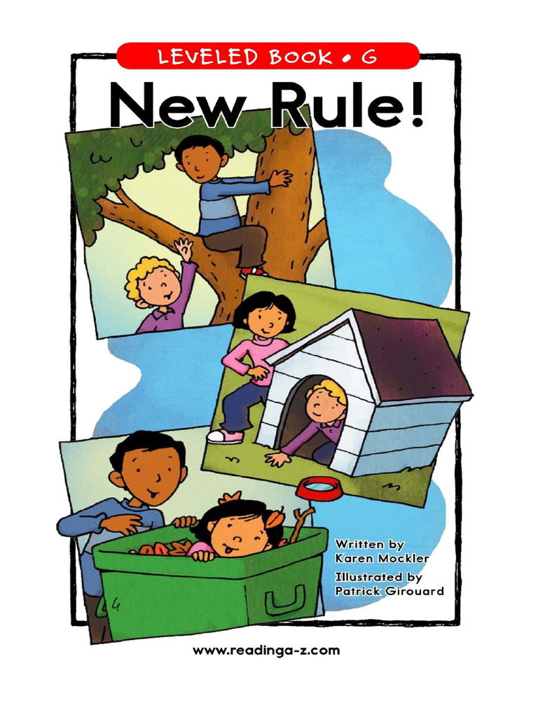 RAZ G - 24. New Rule - Students Book | PDF