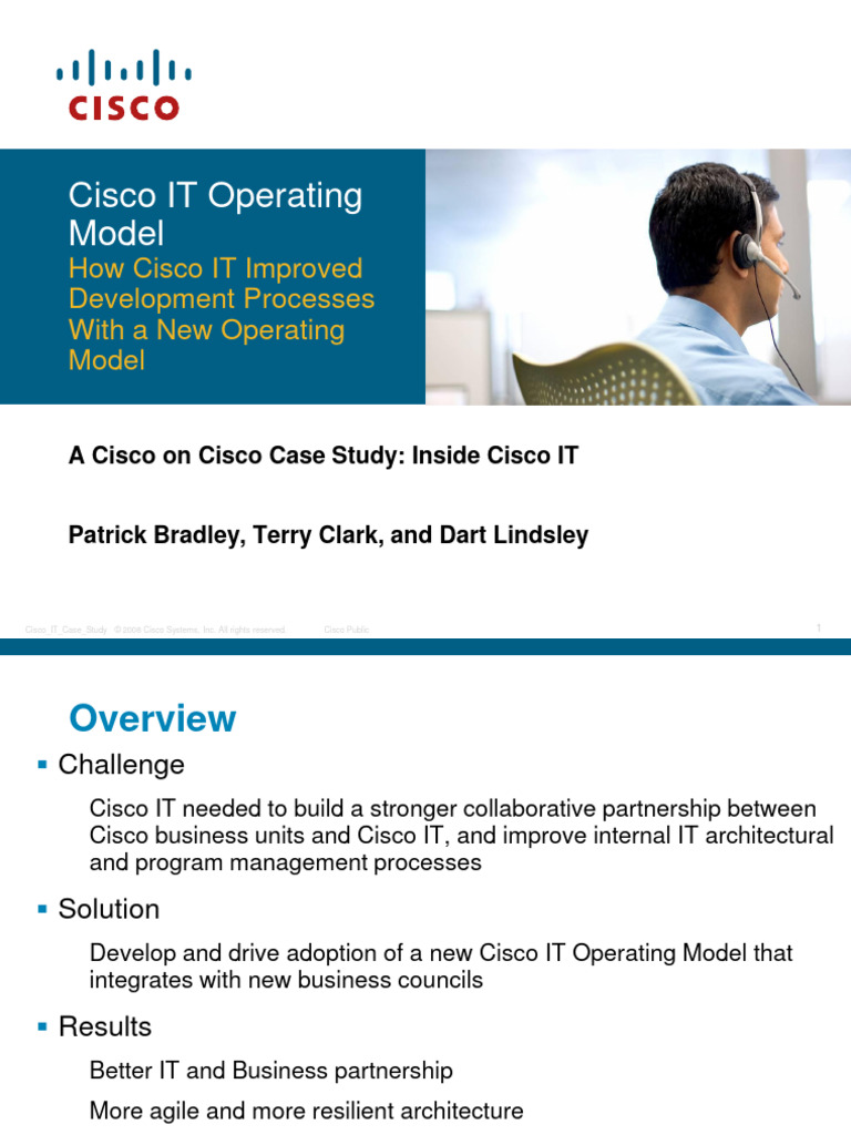 Cisco IT's New Operating Model | PDF | Six Sigma | Strategic Management