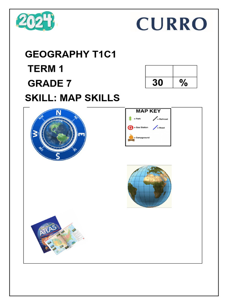 2024 GR 7 Geography Assessment T1 | PDF | Map | Geographic Data And ...