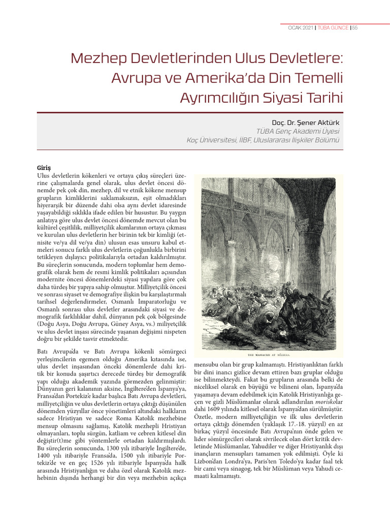 Aktürk 2021 Mezhep Devletlerinden Ulus Devletlere | PDF