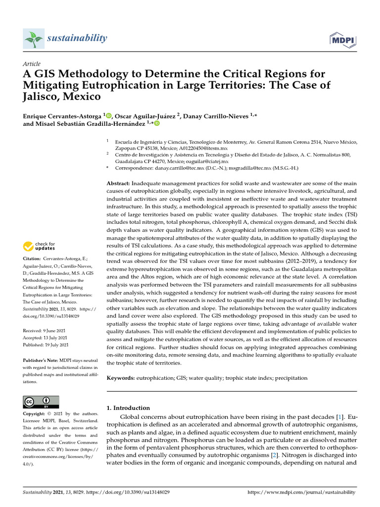 A GIS Methodology To Determine The Critical Regions For Mitigating ...