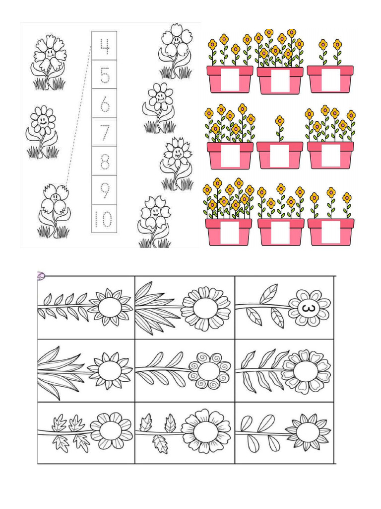 Worksheet Bunga Berhitung | PDF