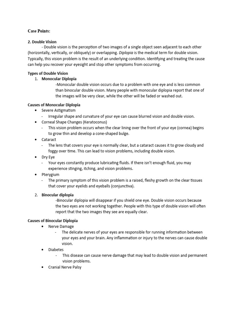 Case Points | PDF | Vertigo | Ear