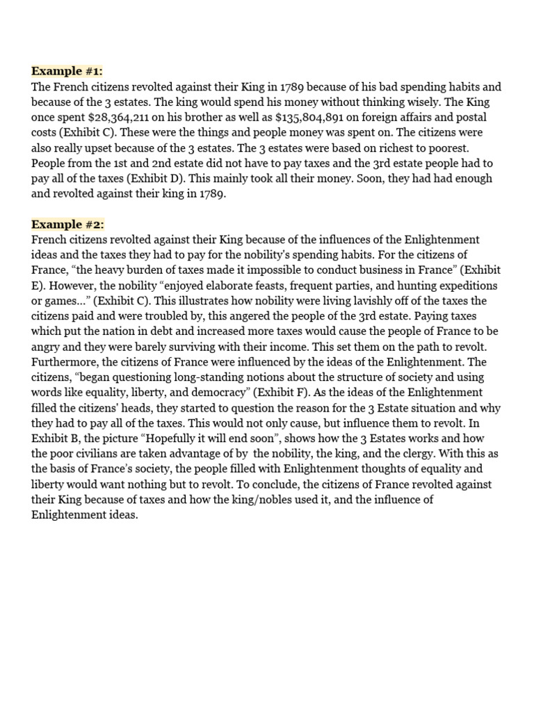 Writing Examples 2 PDF