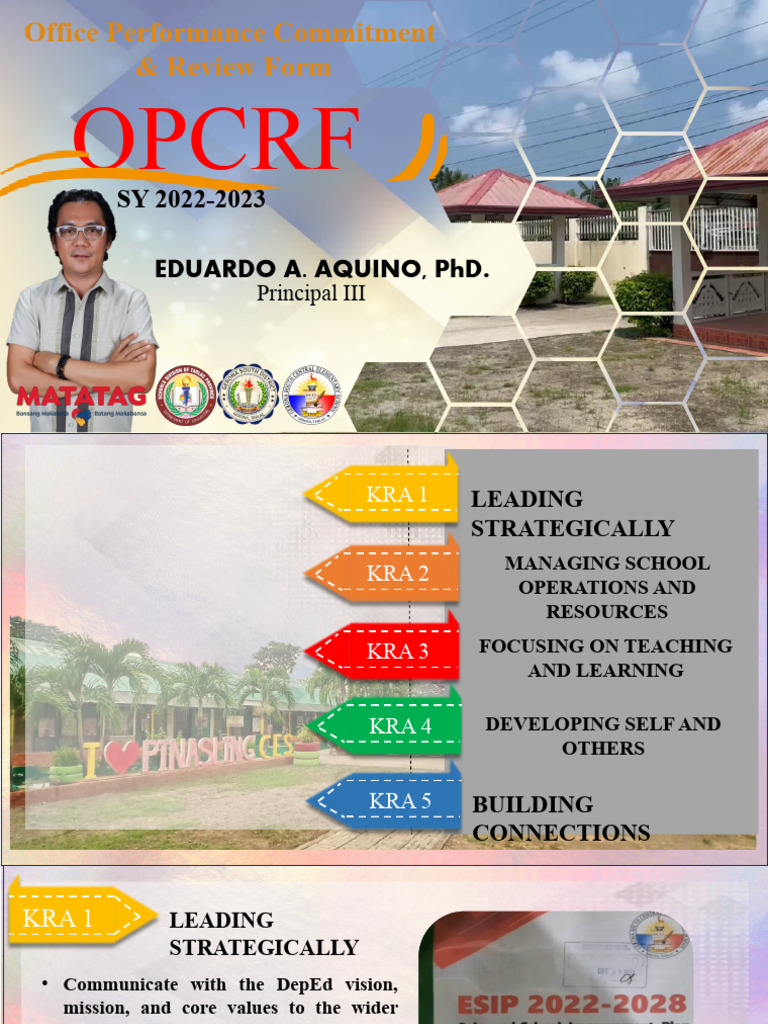 OPCRF KRA Overview 2022-2023 | PDF | Learning | Curriculum