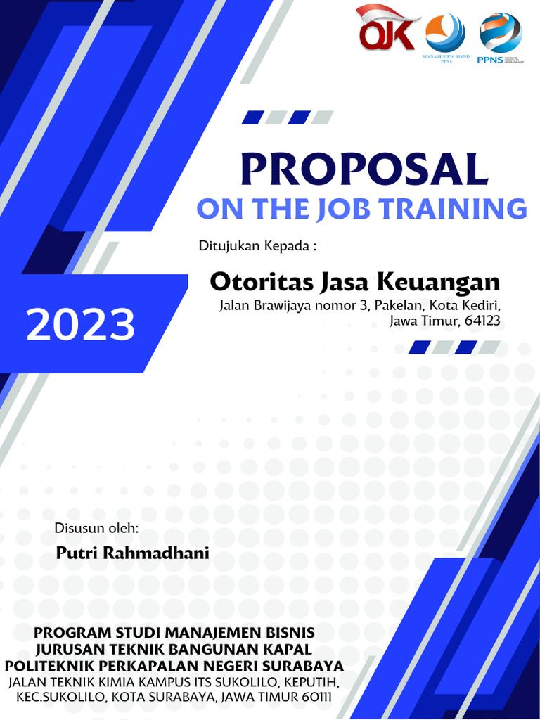 Proposal Ojt Ojk Ppns Putri | PDF