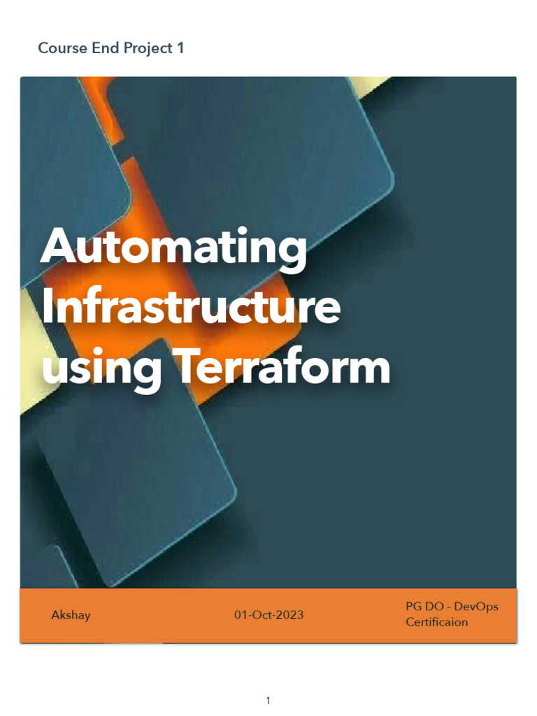 DevOps Training - Project - Automating Infrastructure Using Terraform | PDF | Information ...