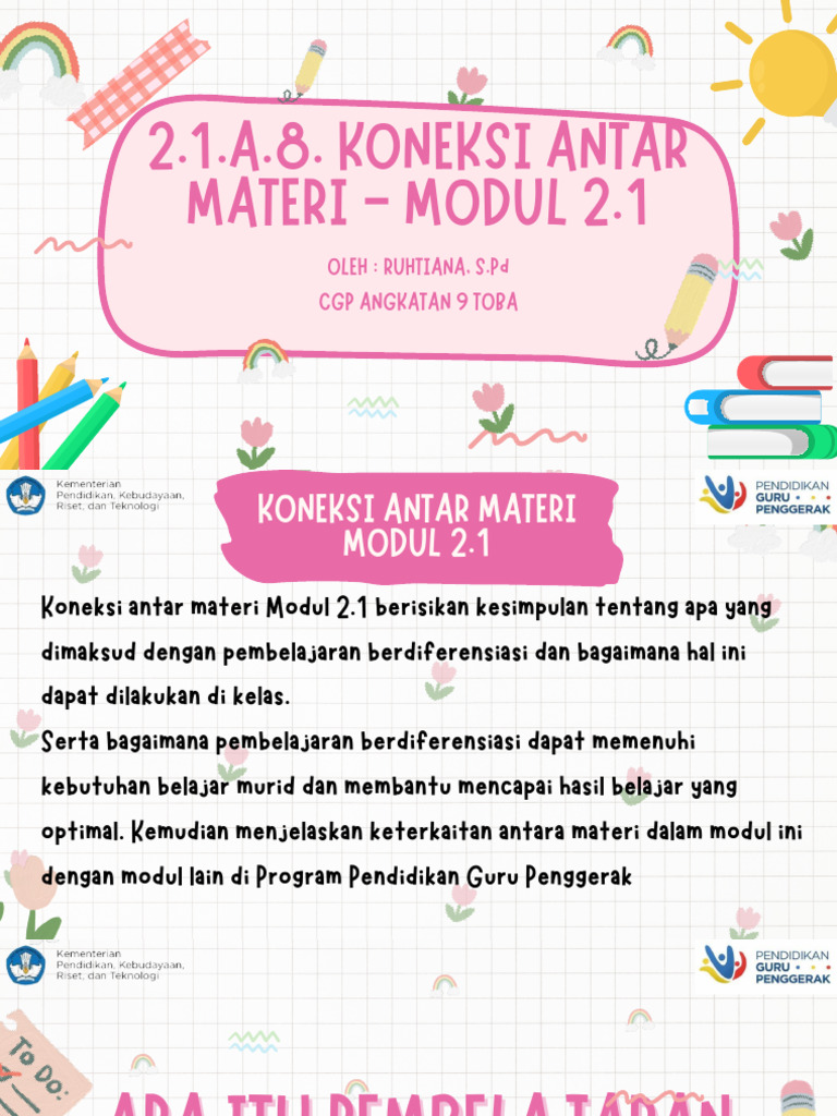 2.1.a.8. Koneksi Antar Materi - Modul 2.1 | PDF