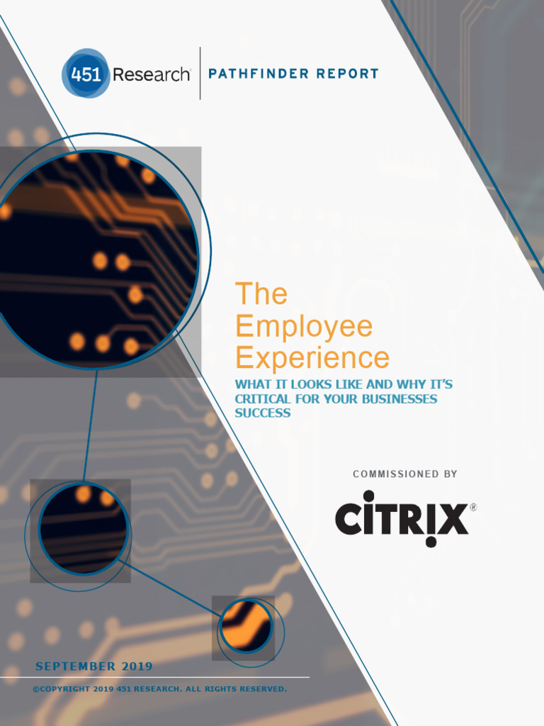 451 Research Pathfinder Report The Employee Experience | PDF ...