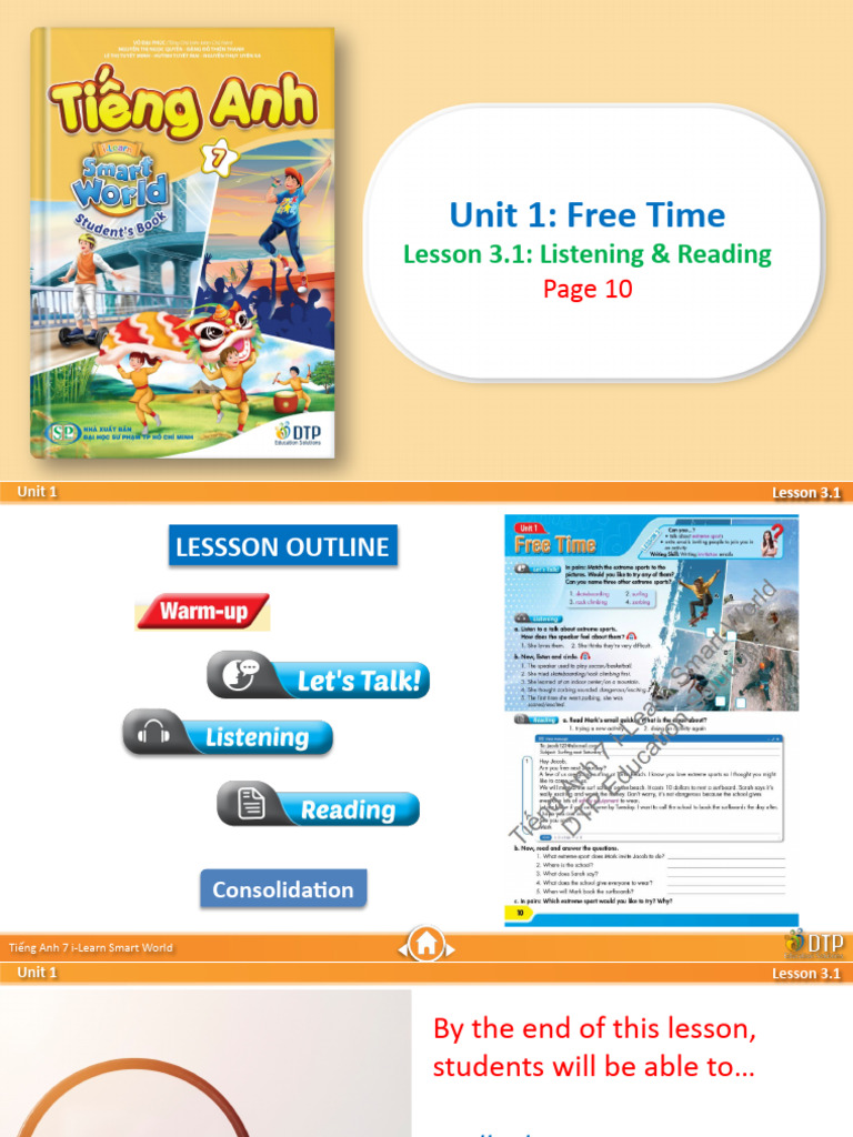 Unit 1 Lesson 3.1 - Listening & Reading | PDF