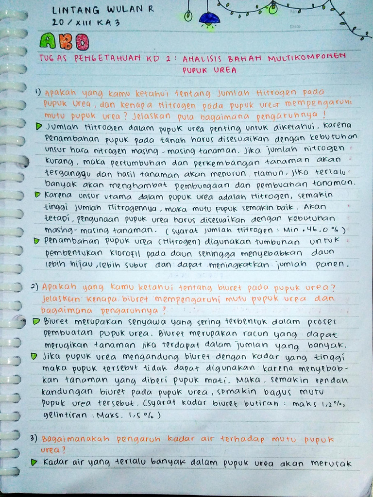 Lintang Wulan Ramadhani Xiii Ka 3 20 Analisis Bahan Organik Tugas ... Lintang Wulan Ramadhani Xiii Ka 3 20 Analisis Bahan Organik Tugas ...