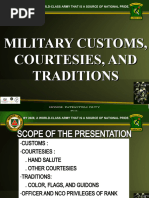 Us Army Customs and Courtesies | PDF | United States Army | Disciplines