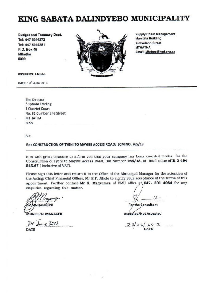 KSD Completion Letter | PDF