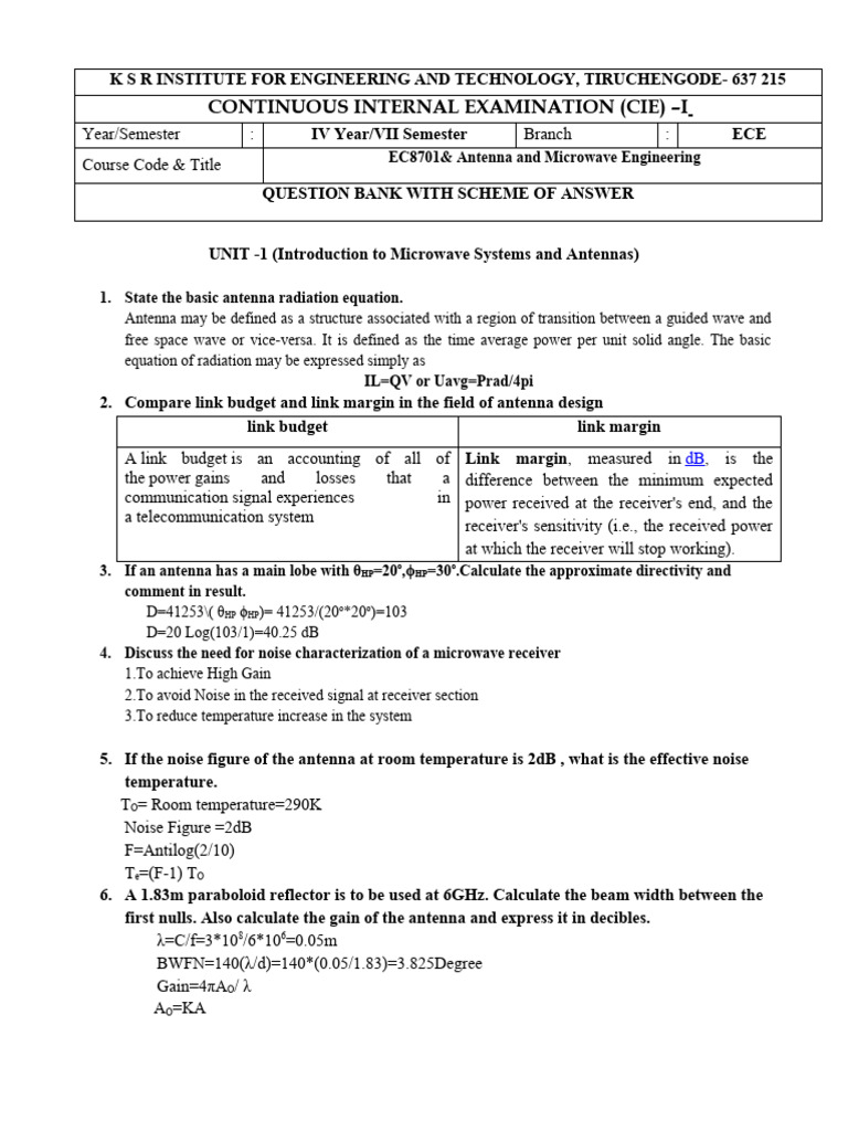 Unit 1 & 2 Ame | PDF