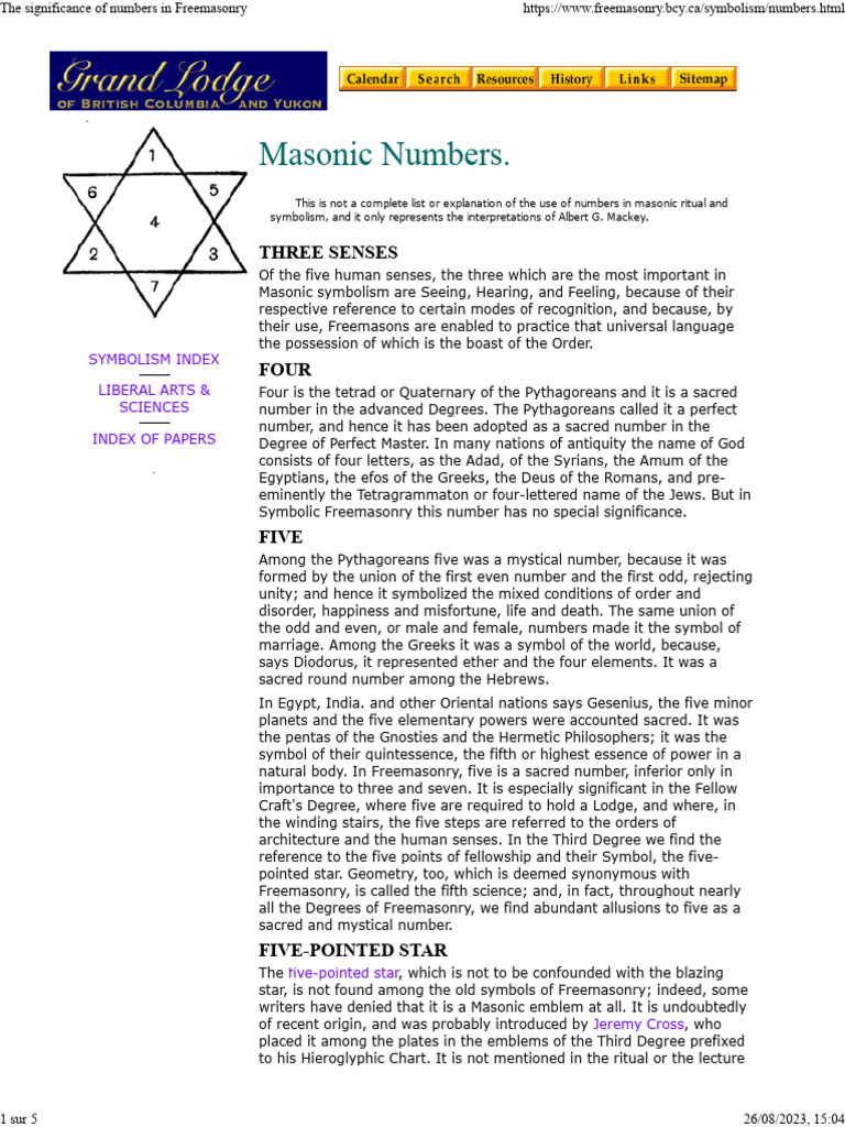 The Significance of Numbers in Freemasonry | PDF | Freemasonry | Osiris