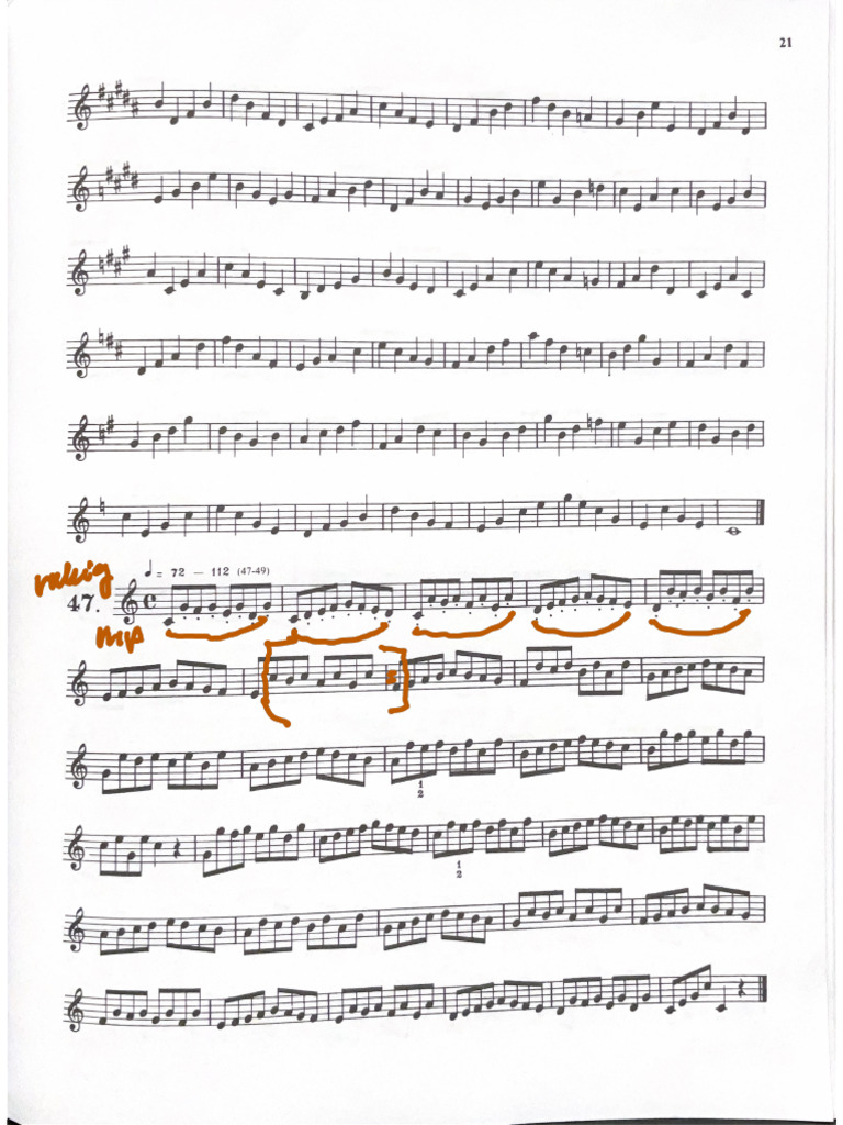 Arban, 1.band, Nr.47 | PDF