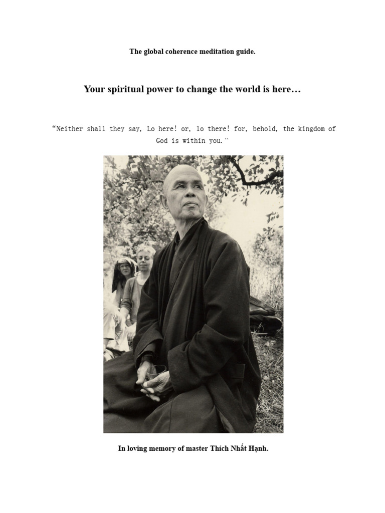 The Global Coherence Meditation Guide | PDF | Meditation | Spirituality