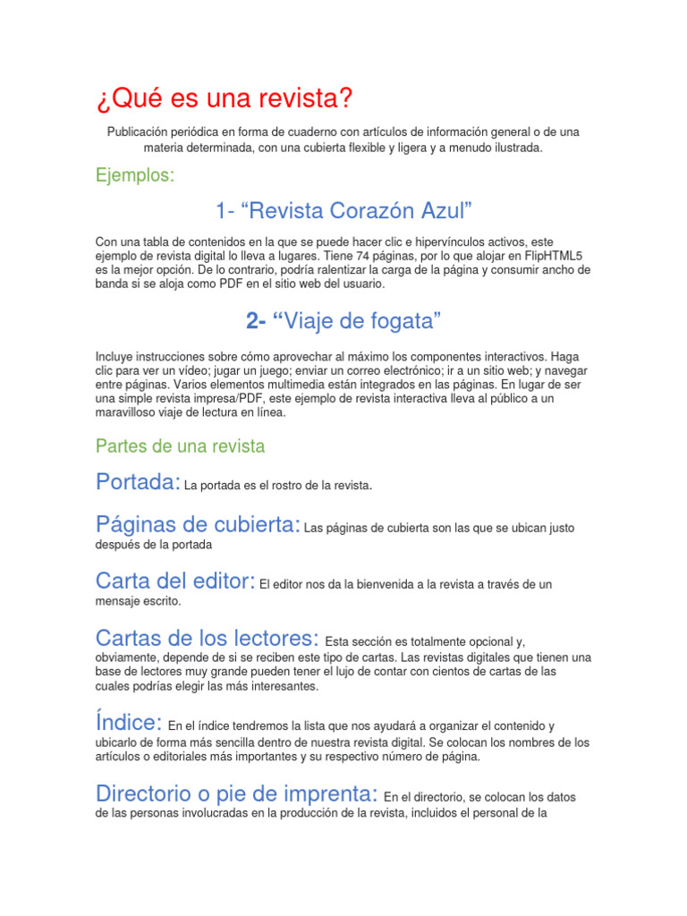 Qué Es Una Revista Roberto | PDF | Revistas | Publicación