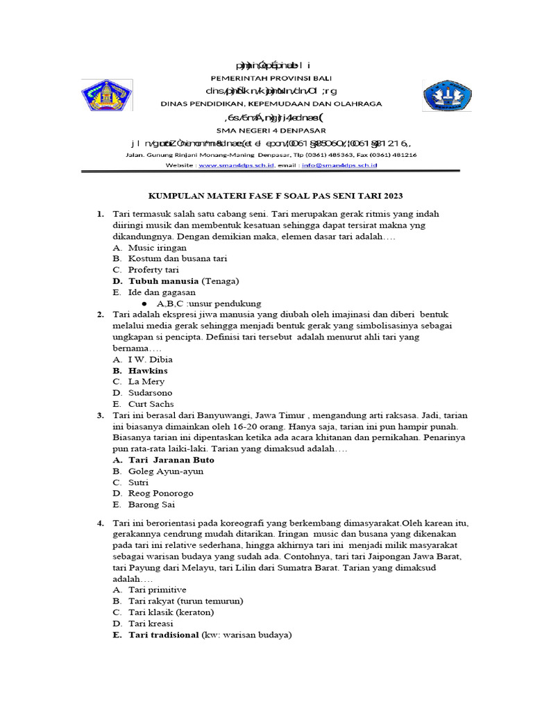 Kumpulan Materi Pas 2023 | PDF