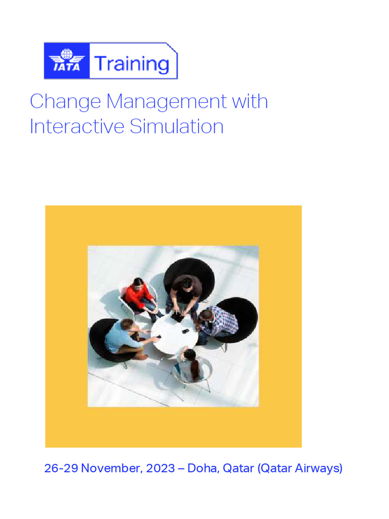 Booklet-Change Management, 26-29 Nov, 2023 QR 2 | PDF | Optimism ...