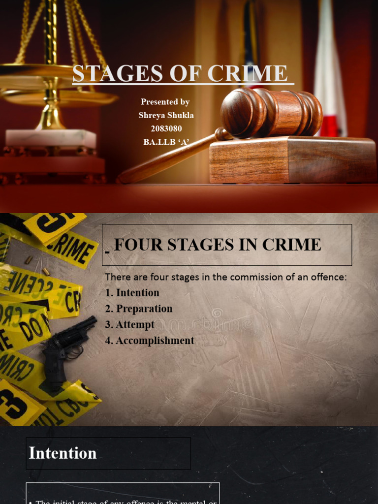 Stages of Crime | PDF | Crimes | Crime & Violence