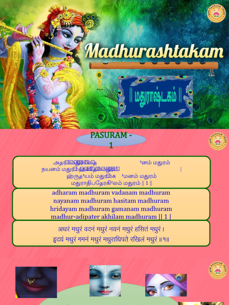 Madhurashtakam | PDF