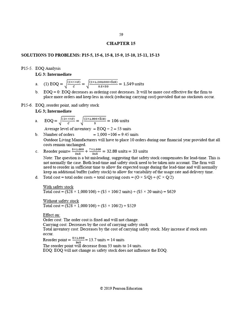CH 15 Solutions To Selected End of Chapter Problems | PDF | Investing ...