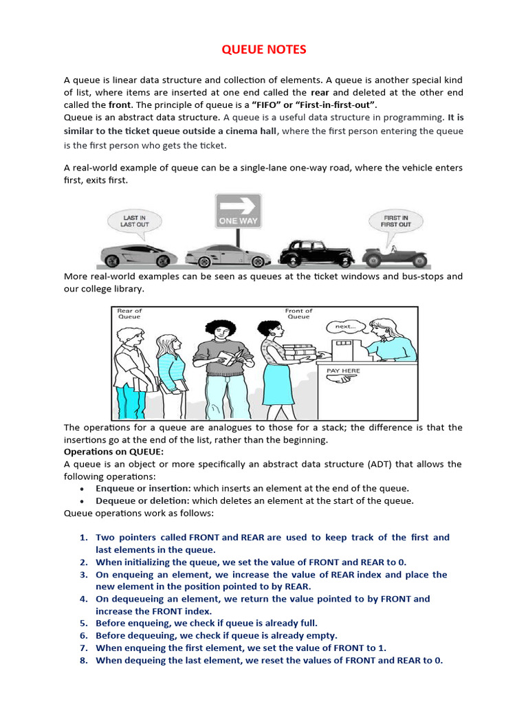 Queue | PDF | Queue (Abstract Data Type) | Computing Queue | PDF | Queue (Abstract Data Type) | Computing