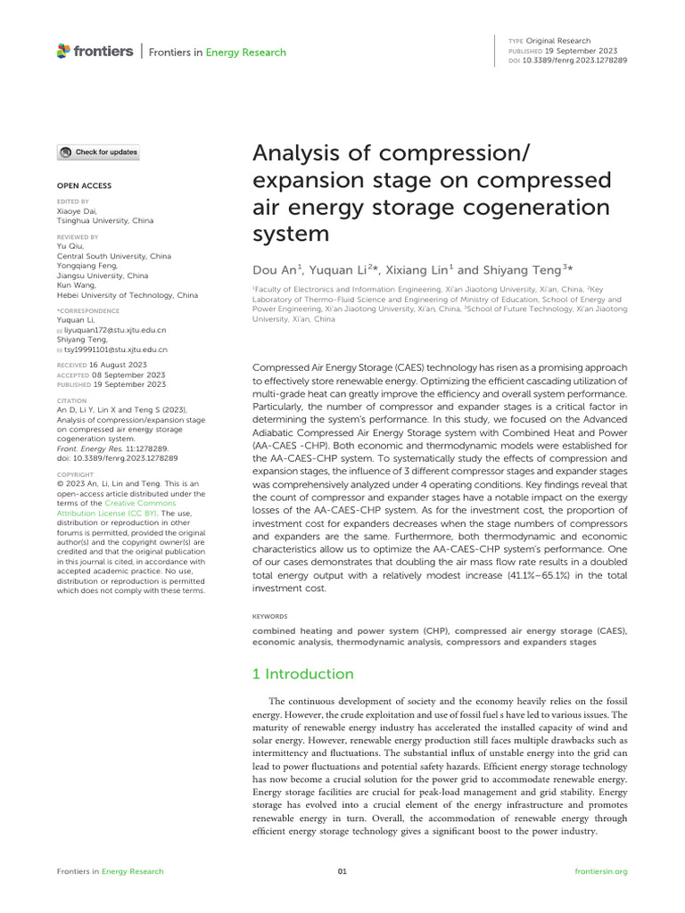 Analysis of Compressionexpansion Stage On Compress | PDF | Energy ...