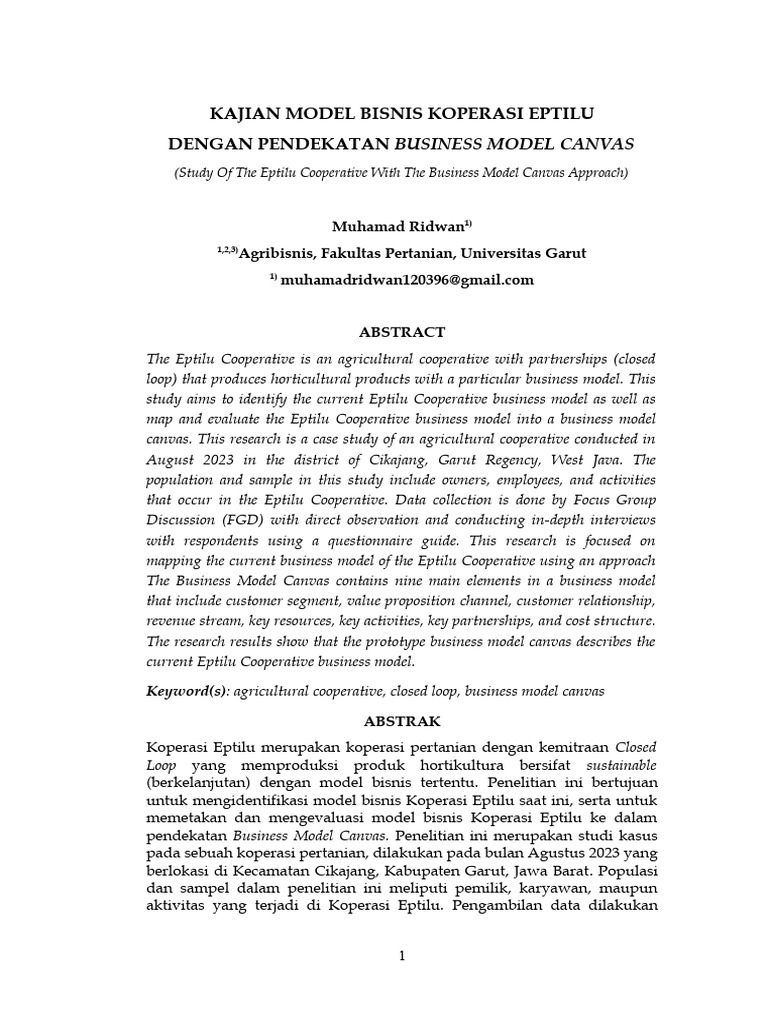 Jurnal Fix Kajian BMC Eptilu Fix | PDF | Marketing | Economics