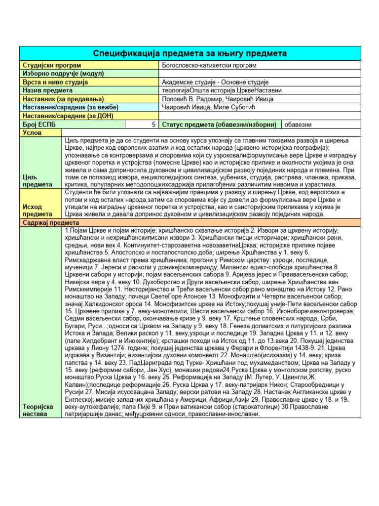 Opsta Istorija Crkve-BK | PDF