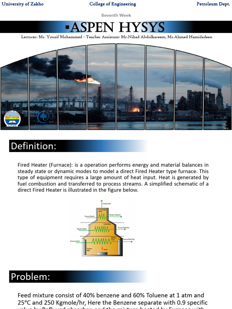 Aspen Hysys Week 7. | PDF | Pipeline Transport | Fuels