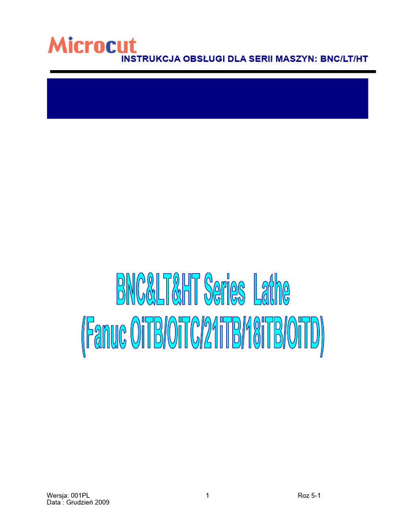 5 Instr Obslugi (Fanuc PL) | PDF