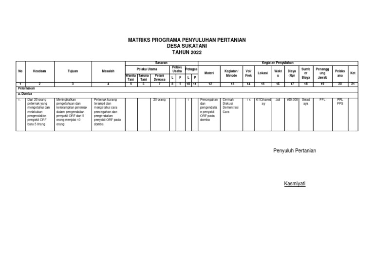 Fix Matriks Programa | PDF