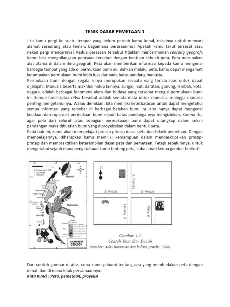 Teknik Dasar Pemetaan 1 | PDF