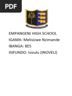 Iziyobisi Umbulalazwe | PDF