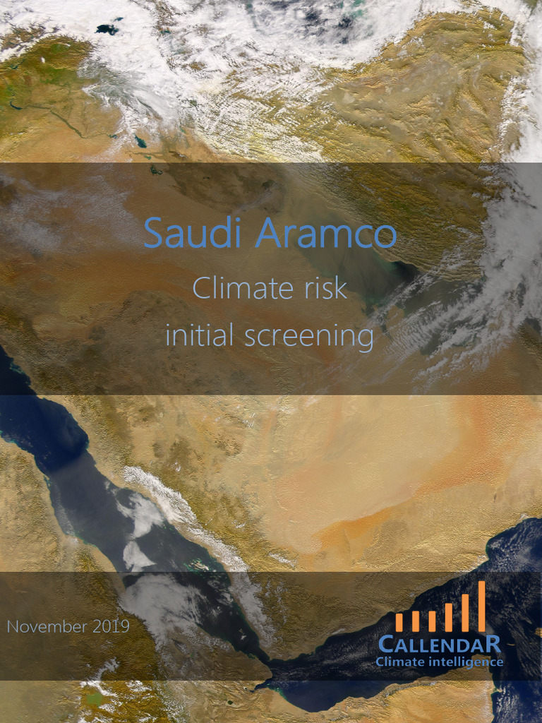 Saudi Aramco Climate Risk Ven | PDF | Sea Level Rise | Desalination