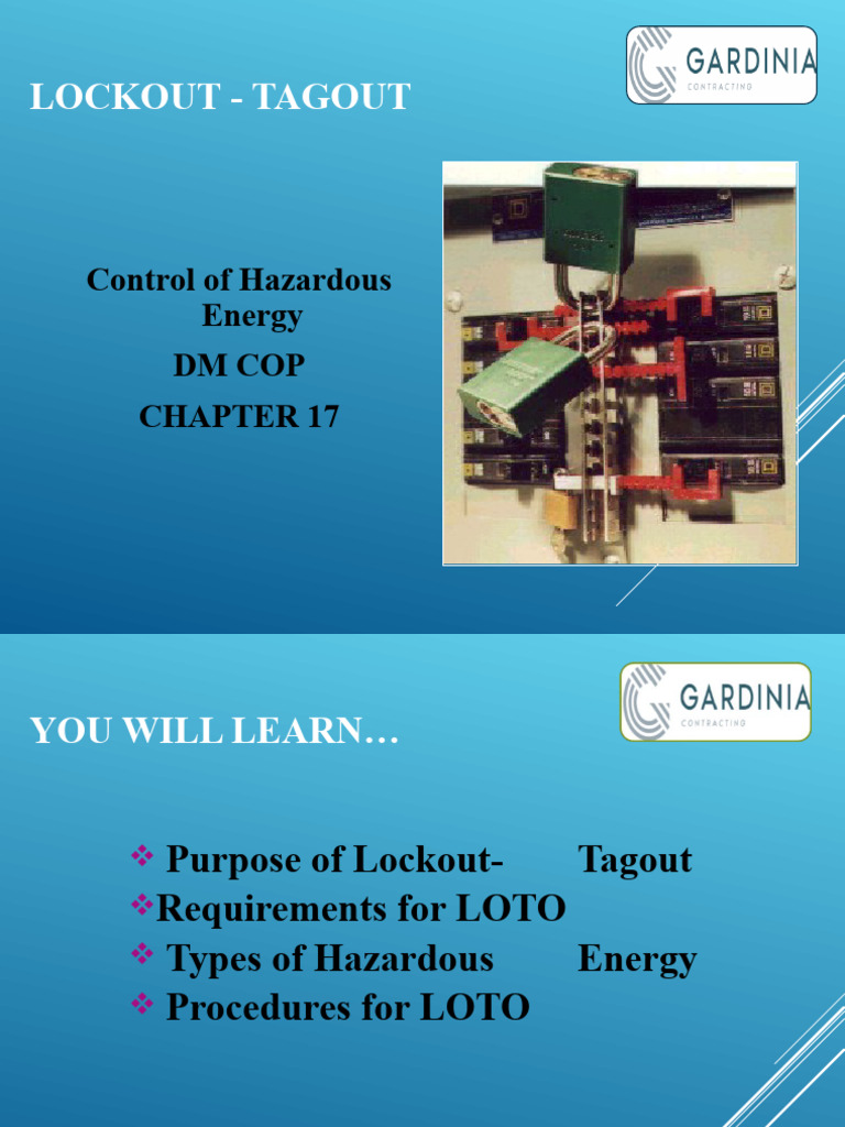 LOTO Training PPT Files | PDF | Mechanical Engineering | Physical Sciences