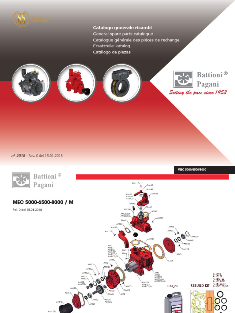 MEC 5000/6500/8000 Spare Parts Catalog | PDF | Mechanical Engineering