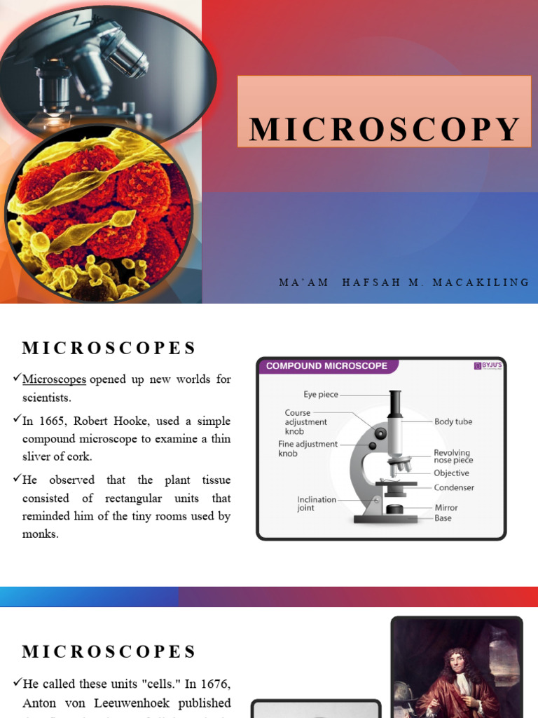History and Parts of Microscopes | PDF | Science & Mathematics | Young Adult