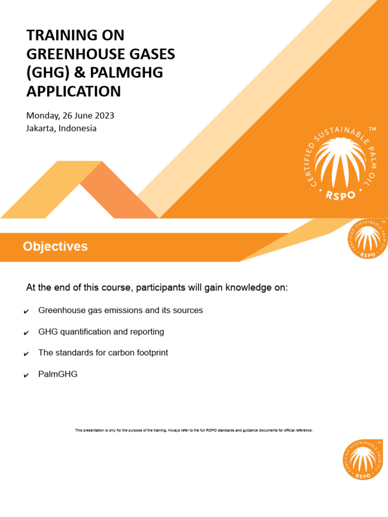 Materi - RSPO GHG Training Jakarta 2023 | PDF | Greenhouse Gas ...