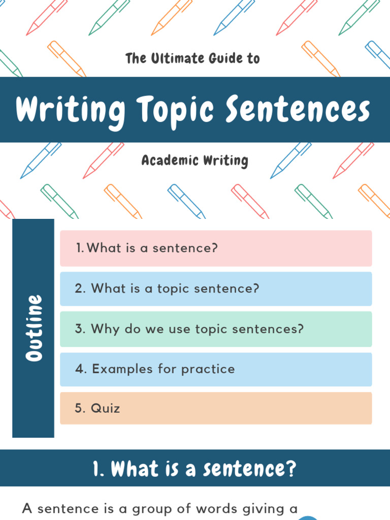 AW-Topic Sentences-Lecture Notes | PDF | Subject (Grammar) | Sentence ...