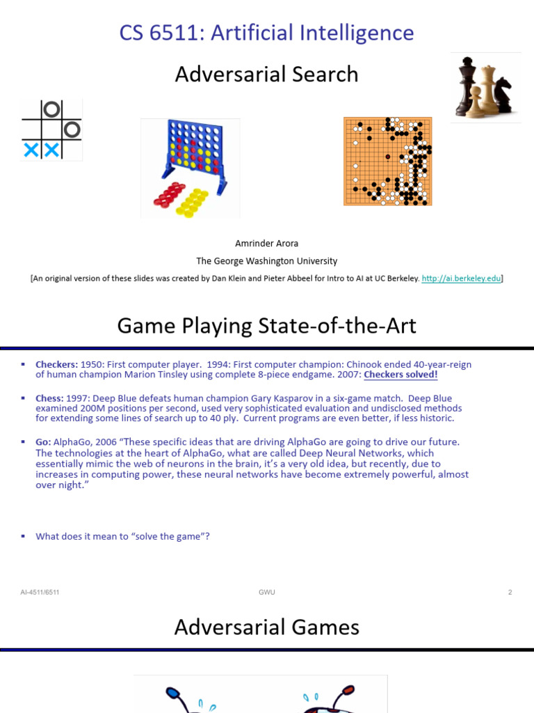 AI T5 Adversarial Search | PDF | Cybernetics | Applied Mathematics