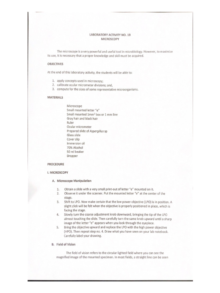 Laboratory Activity No. 1b 2 | PDF