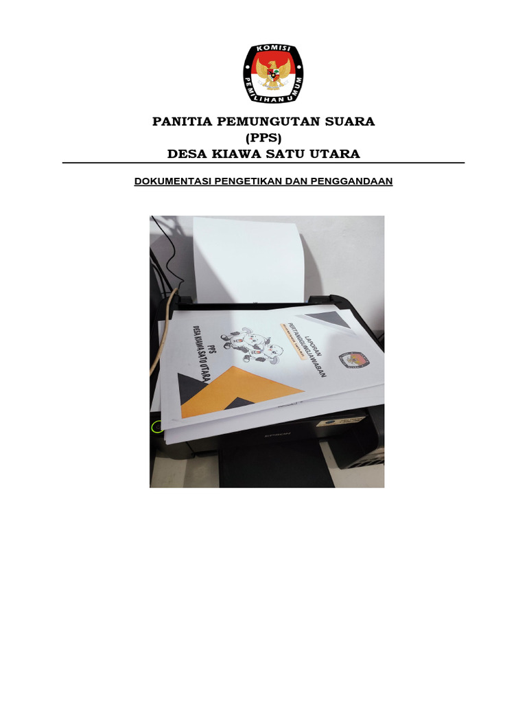 Dokumentasi Pengetikan Dan Penggandaan | PDF