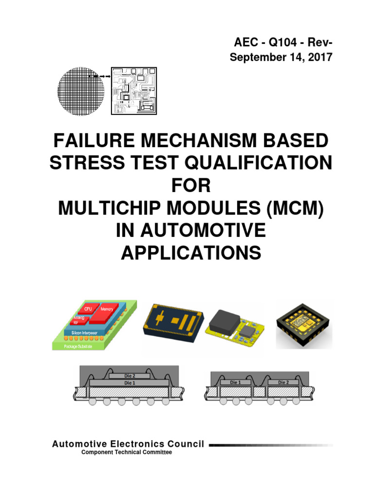 AEC-Q104 Rev | PDF | Reliability Engineering | Printed Circuit Board