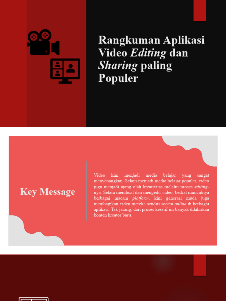 M8 Rangkuman Aplikasi Video Editing Dan Sharing Paling Populer | PDF