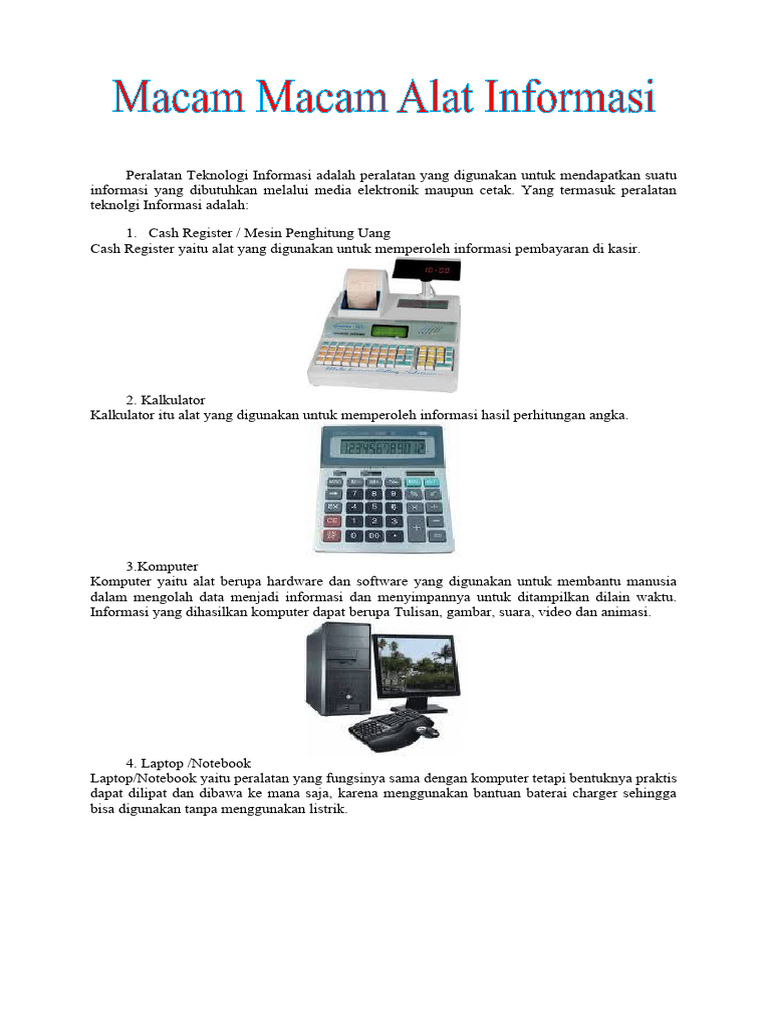 Alat Informasi | PDF