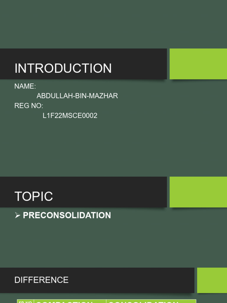 Compaction vs. Consolidation Explained | PDF | Drainage | Vacuum
